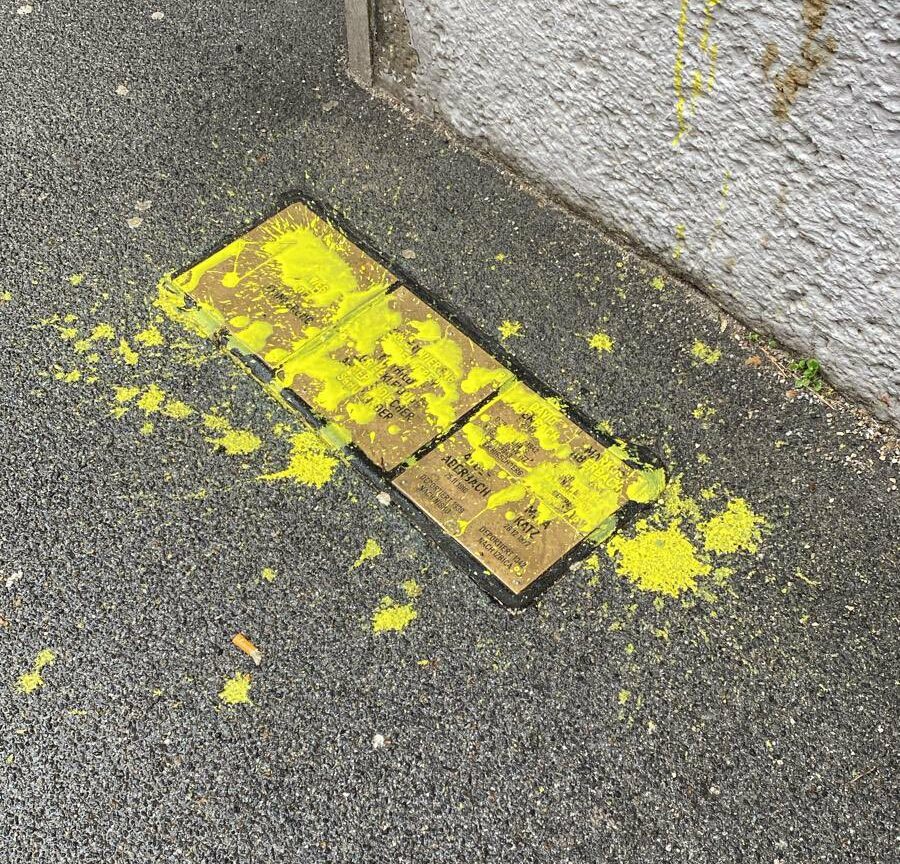 Jerusalem Post: "Holocaust memorial stones splattered with paint in ...