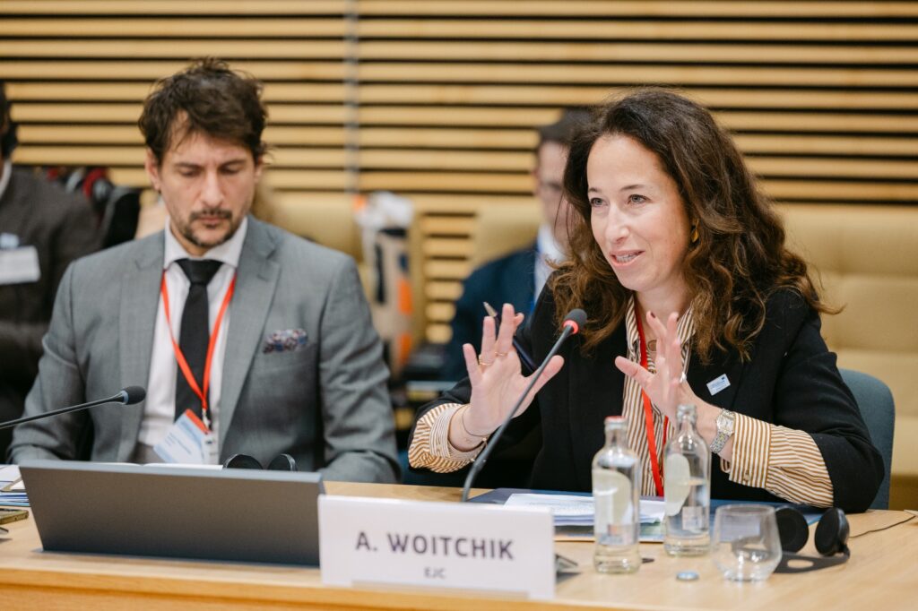 EJC delegation addresses the 8th Meeting of the Working Group on the ...